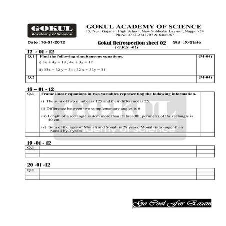 Gokul academy grs1 | DOCX