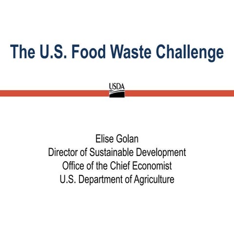 The U.S Food Waste Challenge | PPT