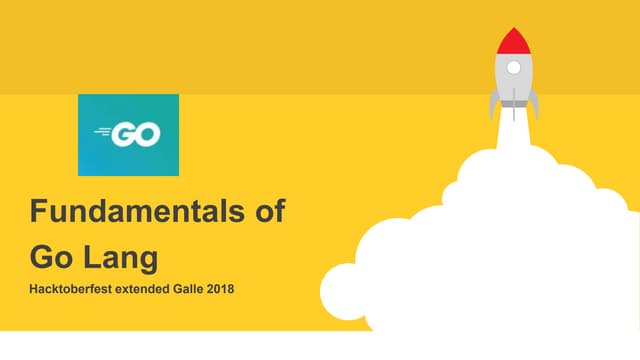 Fundamentals Of Golang Ppt