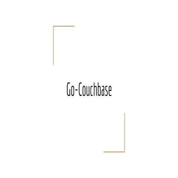 Go Couchbase Golang Paris 20151217 Ppt
