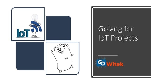 Golang For Iot Projects Ppt