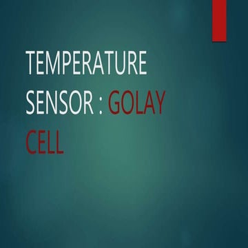 Instrumentation IR Spectroscopy: Detectors | PPTX