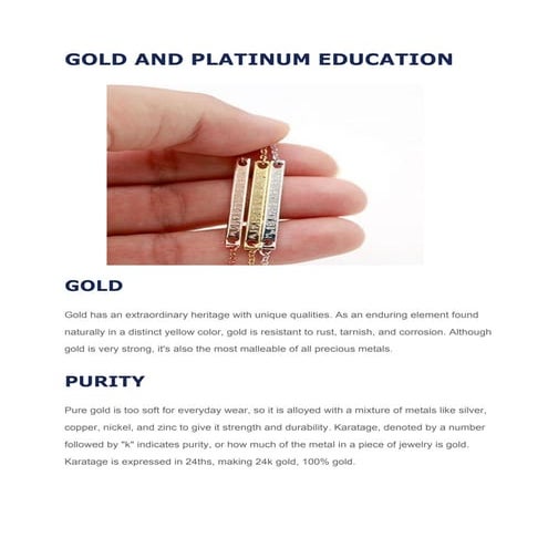 Gold and platinum education | PDF
