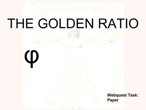 Pythagoras' Pentagram and the Golden Ratio | PPT