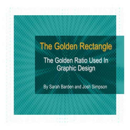 Golden Rectangle | PDF