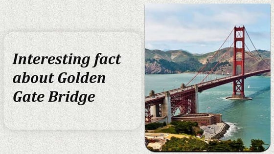 English Presentation about Golden Gate Bridge | PPTX
