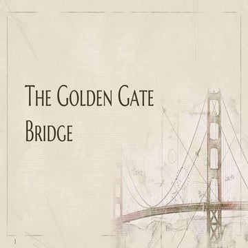 Golden gate bridge | PPTX