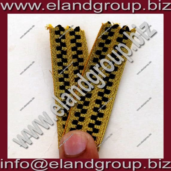 Golden lace black stripe fancy military braids | PDF
