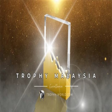 Rainbow Bronze Crystal Trophies at Trophy-World Malaysia | Custom ...