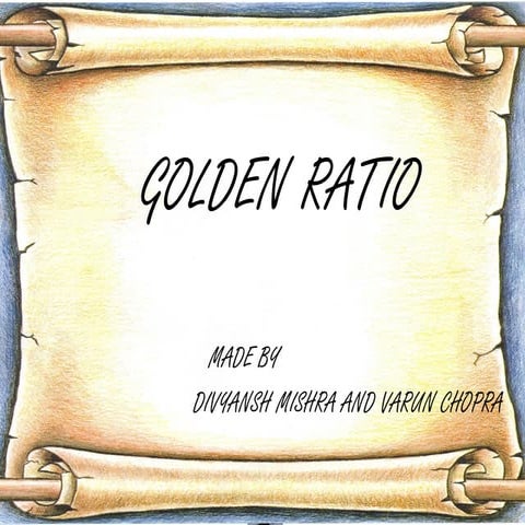 Golden Ratio: Definitions and Applications on Graphical Representations ...