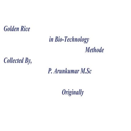 Goldenrice | PPT