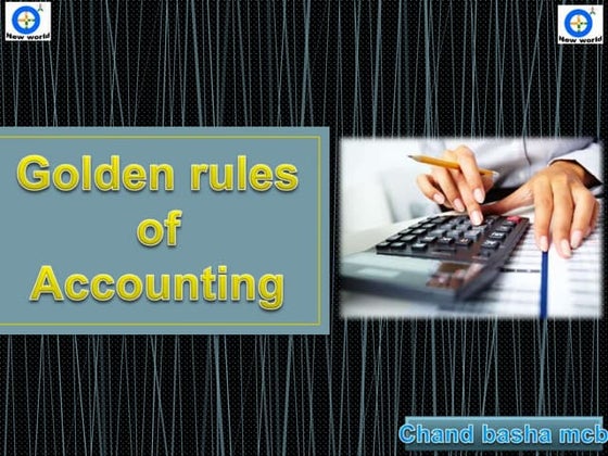 TYPES OF ACCOUNT OR GOLDEN RULES OF ACCOUNTANCY(PRESENTATION ON TYPES ...