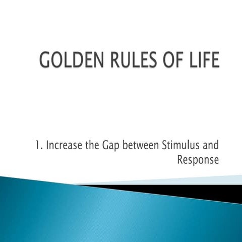 Golden rules of life | PPTX