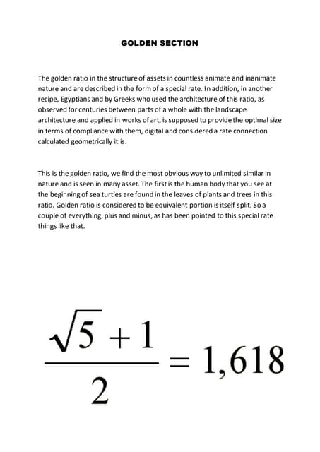 Golden Section method | PPTX