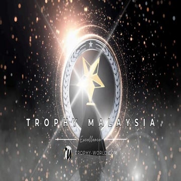 Blue Golden Wing Crystal Trophies at Trophy-World Malaysia | Custom Trophies & Plaques Supplier ...