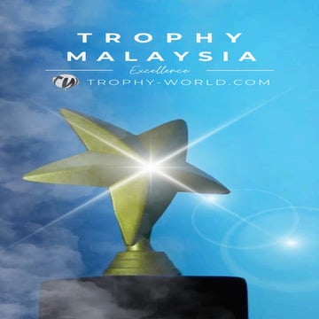 Golden Star Trophy by Trophy-World Malaysia | Custom Trophies & Plaques Supplier | PDF