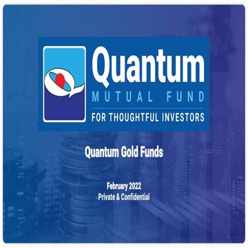 Quantum Gold Funds | PDF