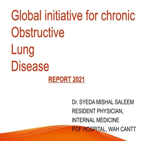COPD -- GOLD guidelines REPORT 2021 | PPT
