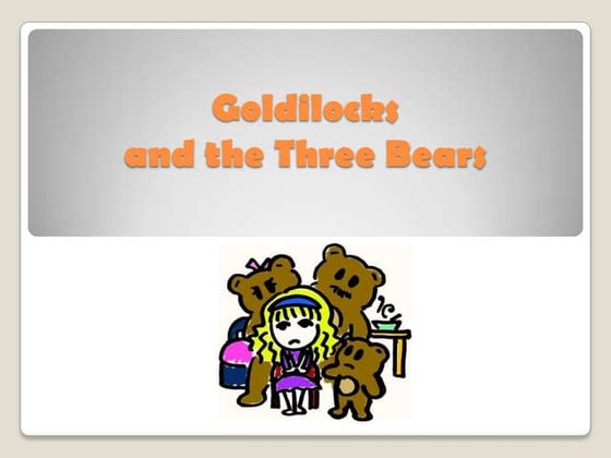 goldilocks and the three bears (worksheet) | PDF