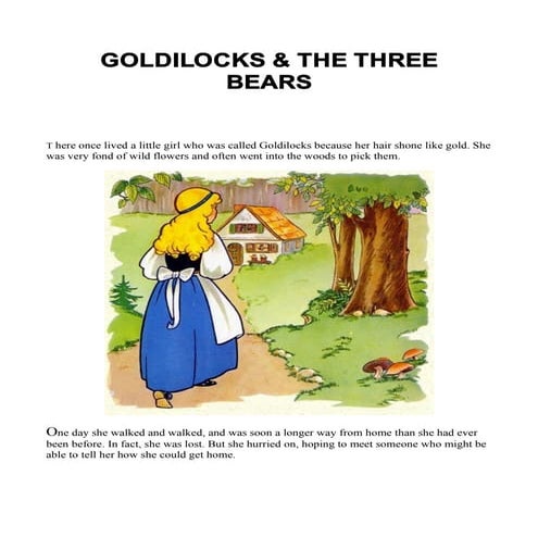 Goldilocks and the three bears | PDF