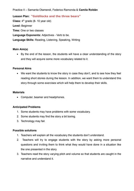 Classroom objects-lesson-plan | PDF