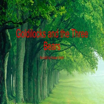Goldilocks powerpoint | PPTX