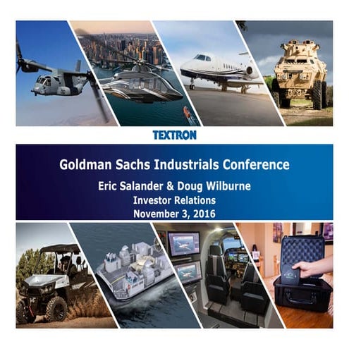 Goldman sachs conference 11 03 2016 final | PPT