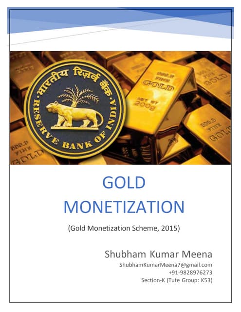 Things to know about the two gold schemes | PPT