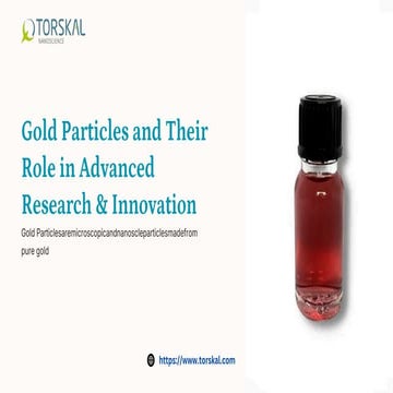 Gold Nanoparticle Conjugation – Methods, Applications, and Benefits | PDF
