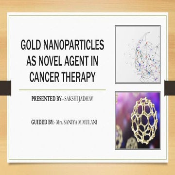 Gold Nanoparticle as novel Agent for Drug targeting (1).pptx
