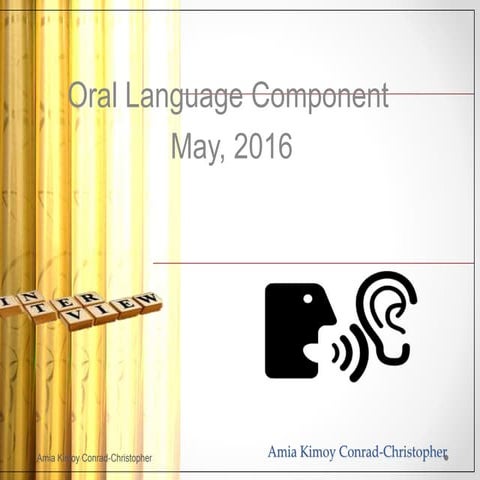 Teaching Oral Skills | PPT