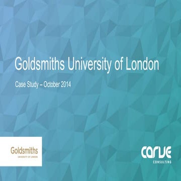 Goldsmiths - University of London | PPTX