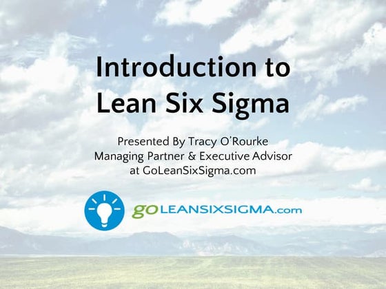 Lean 6 sigma | PPTX