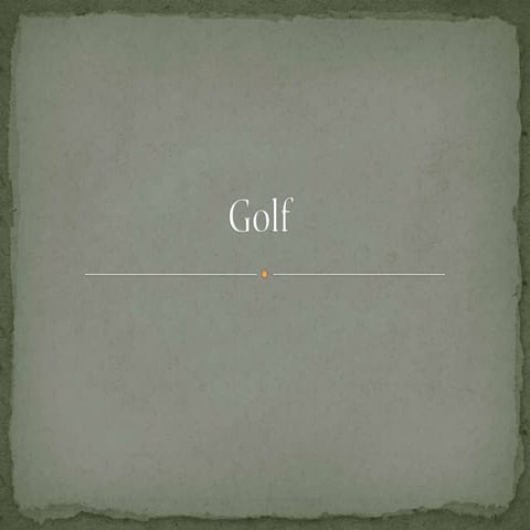 Golf | PPTX