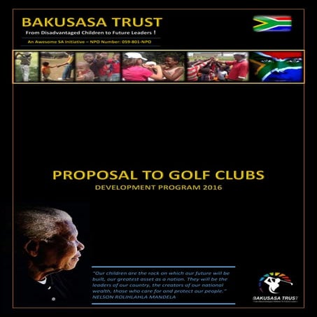 Golf Clubs Presentation Proposal Development Program 2016 | PDF