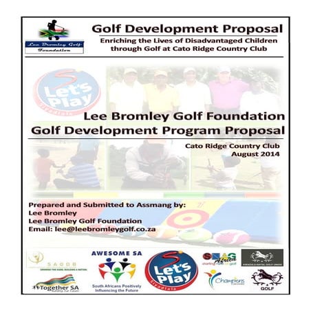 Golf Development Proposal to Assmang August 2014 | PDF