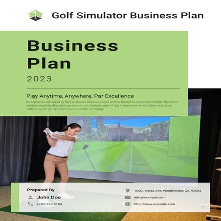 golf simulator business plan Example.pdf | Business Accounting ...