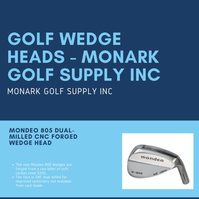 Golf wedge heads monark golf supply inc | PDF
