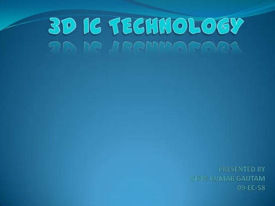 Packaging of vlsi devices | PPTX