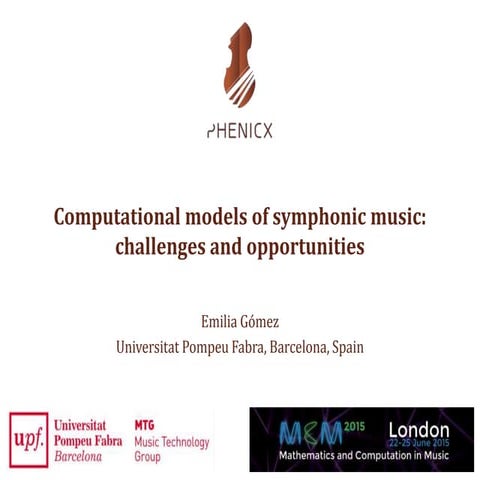 Computational models of symphonic music | PPT