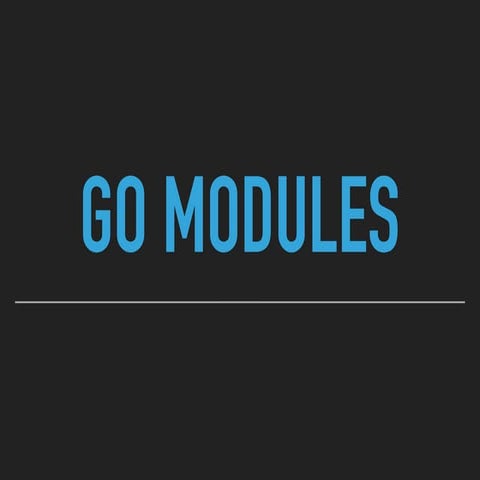 Go Modules | PDF