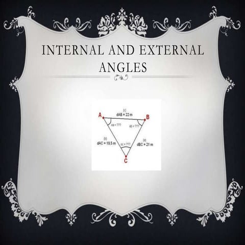 INTERNAL AND EXTERNAL ANGLES | PPTX