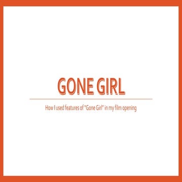 Gone Girl | PPTX