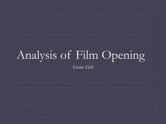 2 Title Sequence Analysis | PDF