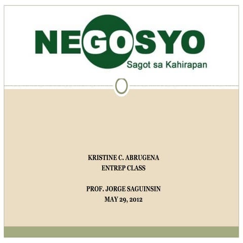 Go Negosyo Logo Go Negosyo Abrugena | PPT