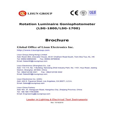 Goniophotometers | PDF