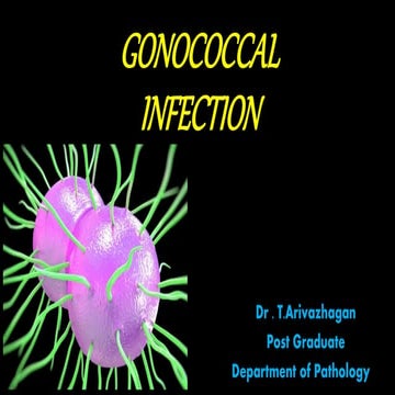 Gonococcal infection | PPTX | Medical Health