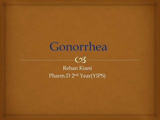 Syphilis and gonorrhea - Its etiology, pathophysiology, signs and ...