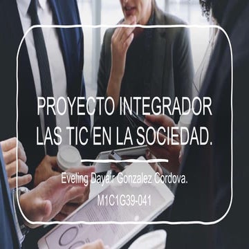 Las tic en la sociedad | PPTX