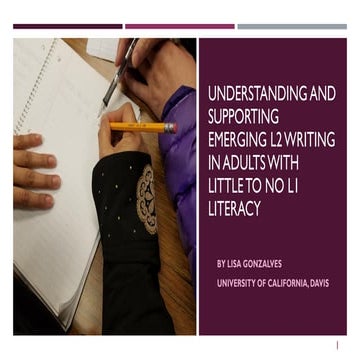 Understanding and Supporting Emerging L2 Writing in Adults with Little ...